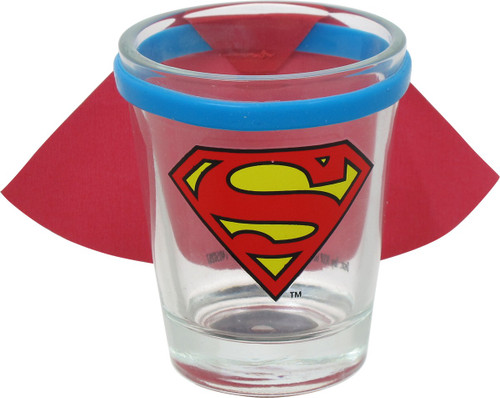 Superman Logo Caped Shot Glass