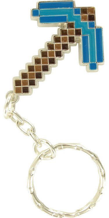 Minecraft Diamond Pickaxe Keychain