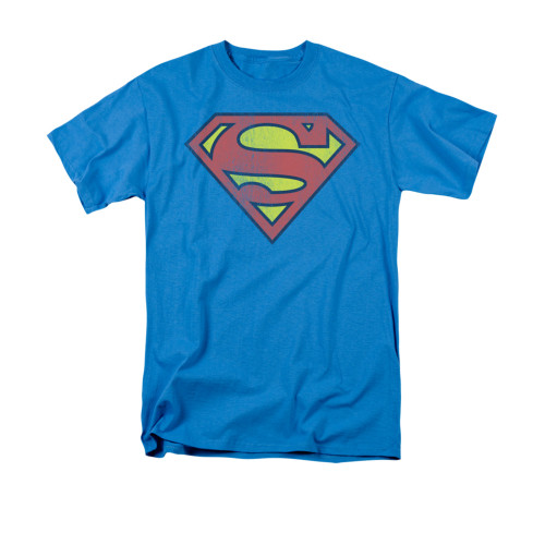 Superman Retro Logo Distressed T Shirt