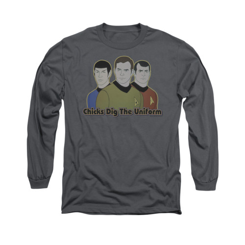 Star Trek Chicks Dig Uniform Long Sleeve T Shirt