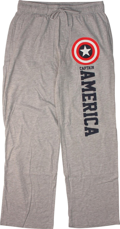 Captain America Shield Logo Pajama Pants