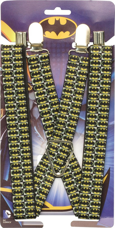 Batman Checker Board Logos Suspenders