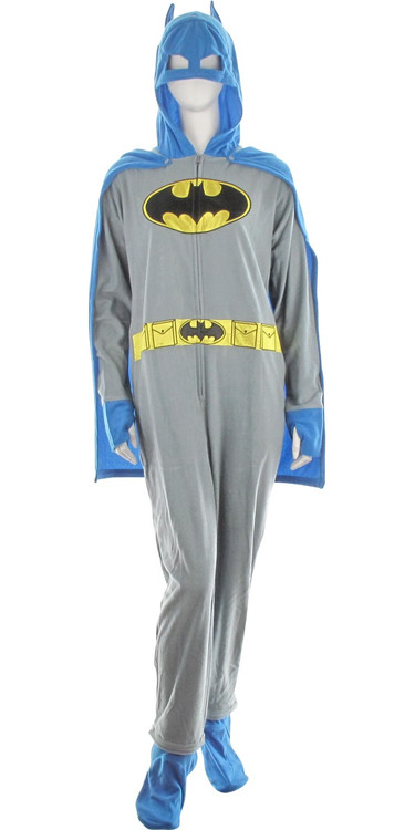 Batman Classic Gray Costume with Cape Union Suit