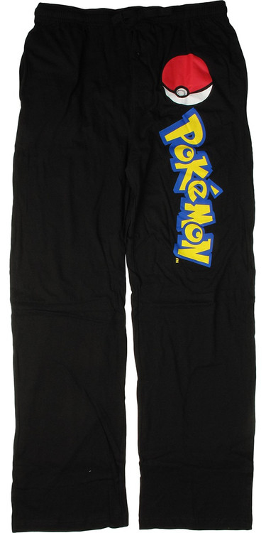 Pokemon Name and Poke Ball Pajama Pants