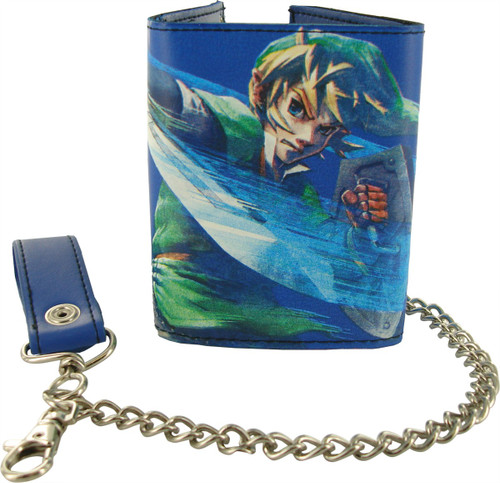 Zelda Skyward Slash Trifold Chain Wallet