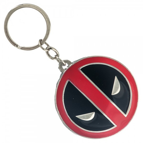 Deadpool Circle Logo Metal Keychain