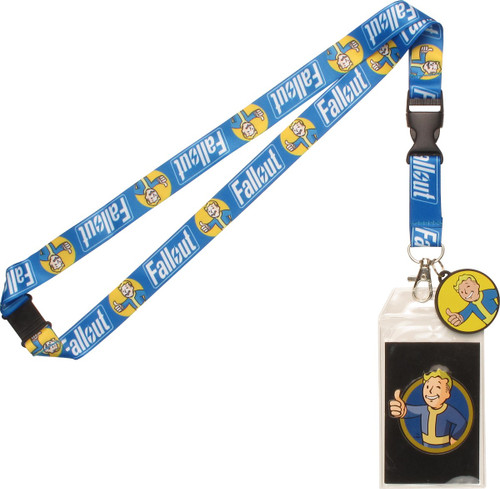 Fallout Vault Boy Thumbs Up Charm Lanyard