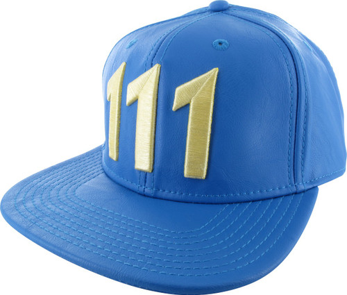 Fallout Vault 111 Faux Leather Snapback Hat