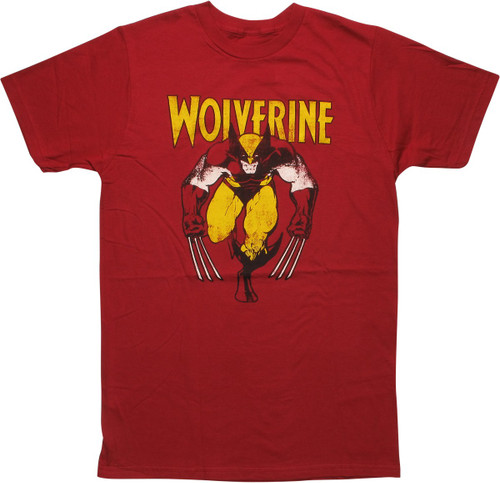 X Men Wolverine Vintage Stance T-Shirt