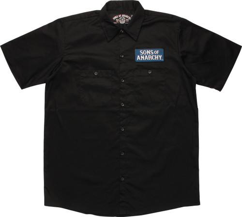 Sons Of Anarchy Blue Name Patch Reaper Work Shirt