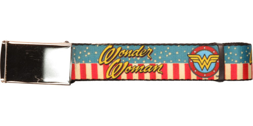 Wonder Woman Logo Americana Mesh Belt