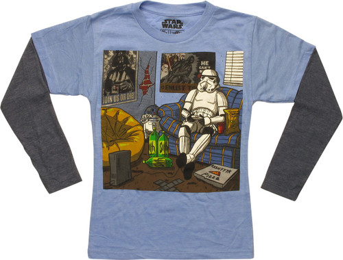 Star Wars Stormtrooper Chillin LS Juvenile T-Shirt