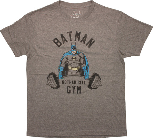 Batman Lift Weights Gotham Gym T-Shirt Sheer