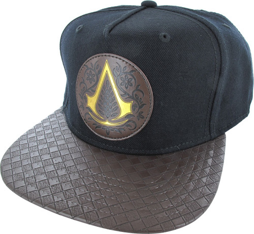 Assassins Creed Movie Leather Logo Snapback Hat
