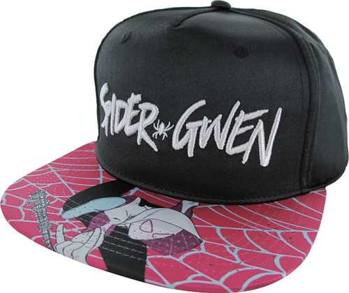 Spider-Gwen Sublimated Web Snapback Hat
