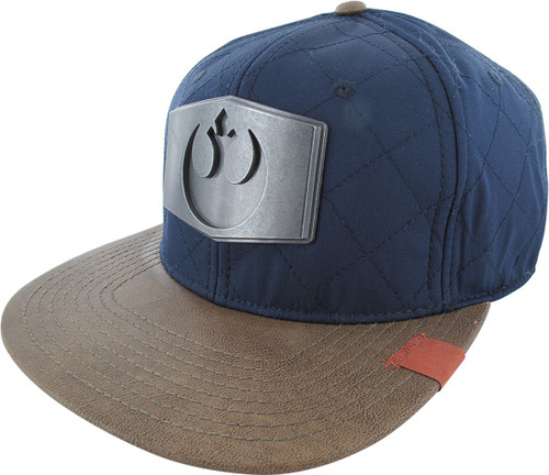Star Wars Rebel Metal Logo Quilt Snapback Hat