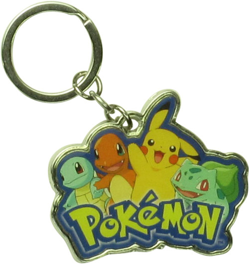 Pokemon Kanto Starter Pokemon Metal Keychain