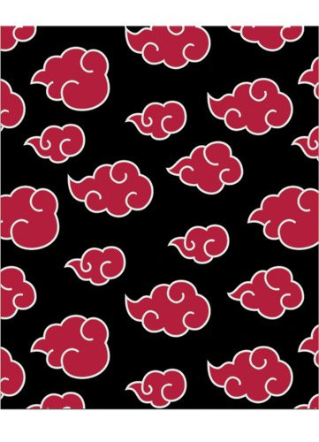 Naruto Shippuden Akatsuki Cloud Logos Throw Blanket