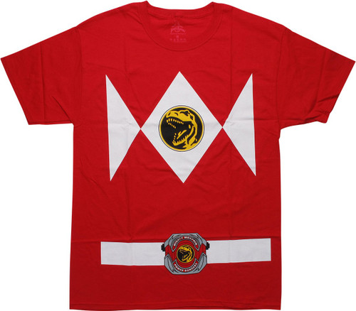 Power Rangers Red Ranger Belt Costume T-Shirt