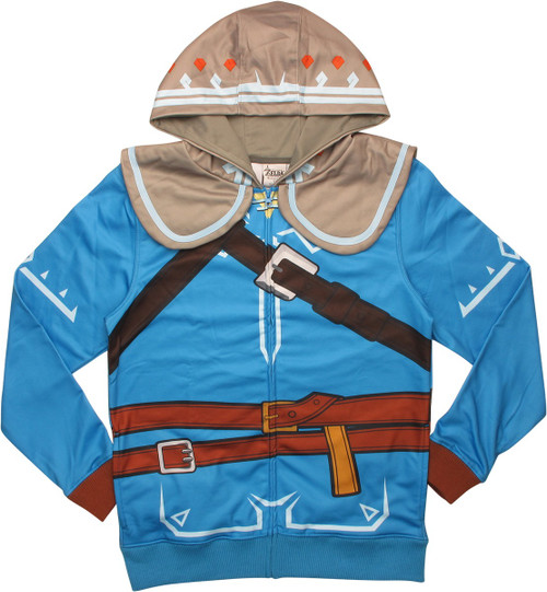 Zelda Link Breath of the Wild Costume Zip Hoodie