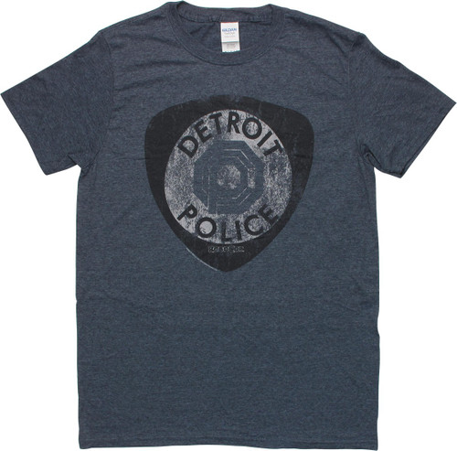 Robocop OCP Detroit Police Badge Distress T-Shirt