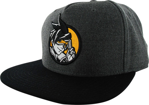 Overwatch Tracer Salute Charcoal Snapback Hat