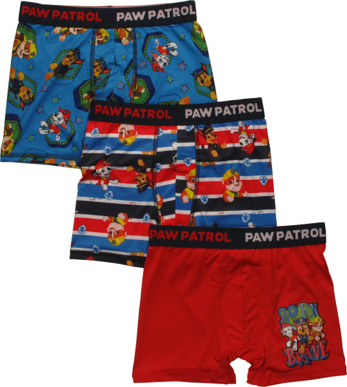 Paw Patrol Dogs 3 Pack Boys Boxer Briefs