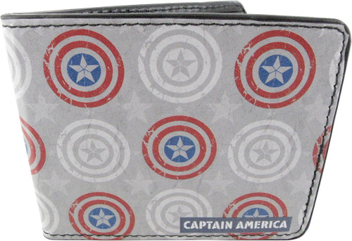 Captain America Shield Pattern Wallet