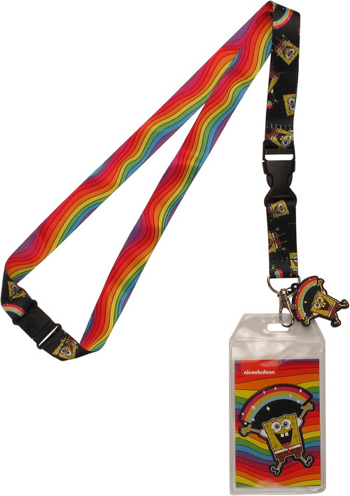 Spongebob Squarepants Rainbows Lanyard