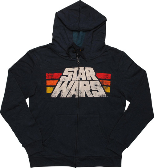 Star Wars Vintage Distressed Name Zipper Hoodie