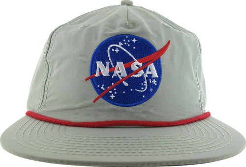 NASA Classic Logo Light Gray Snapback Hat