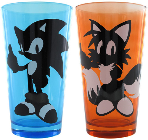 Sonic the Hedgehog Silhouettes 2 Pint Glass Set