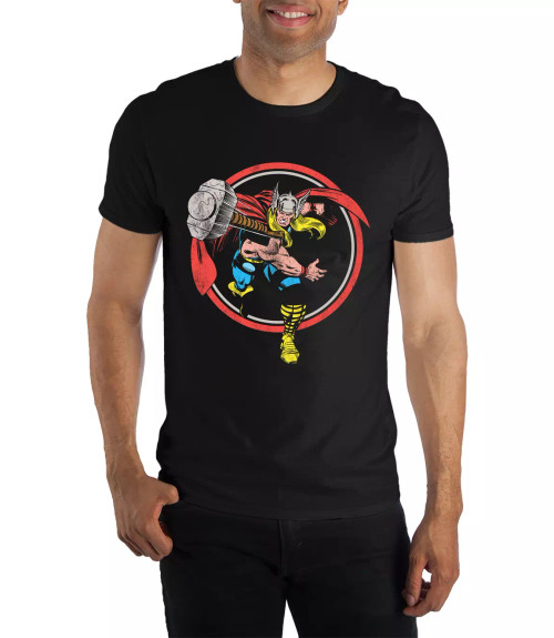 Thor Throwing Mjolnir T-Shirt