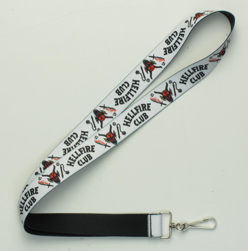Hellfire Club Logo White Lanyard