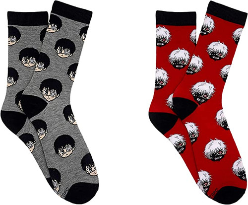 Tokyo Ghoul Chibi 2Pk Crew Socks
