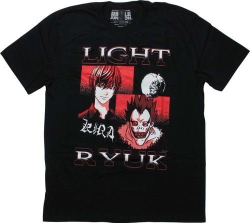 Death Note Light Ryuk Squares T-Shirt