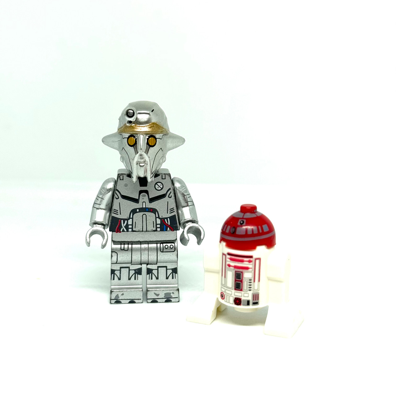 Professor Huyang Minifigure Jedi Lightsaber Training Droid Chrome ...