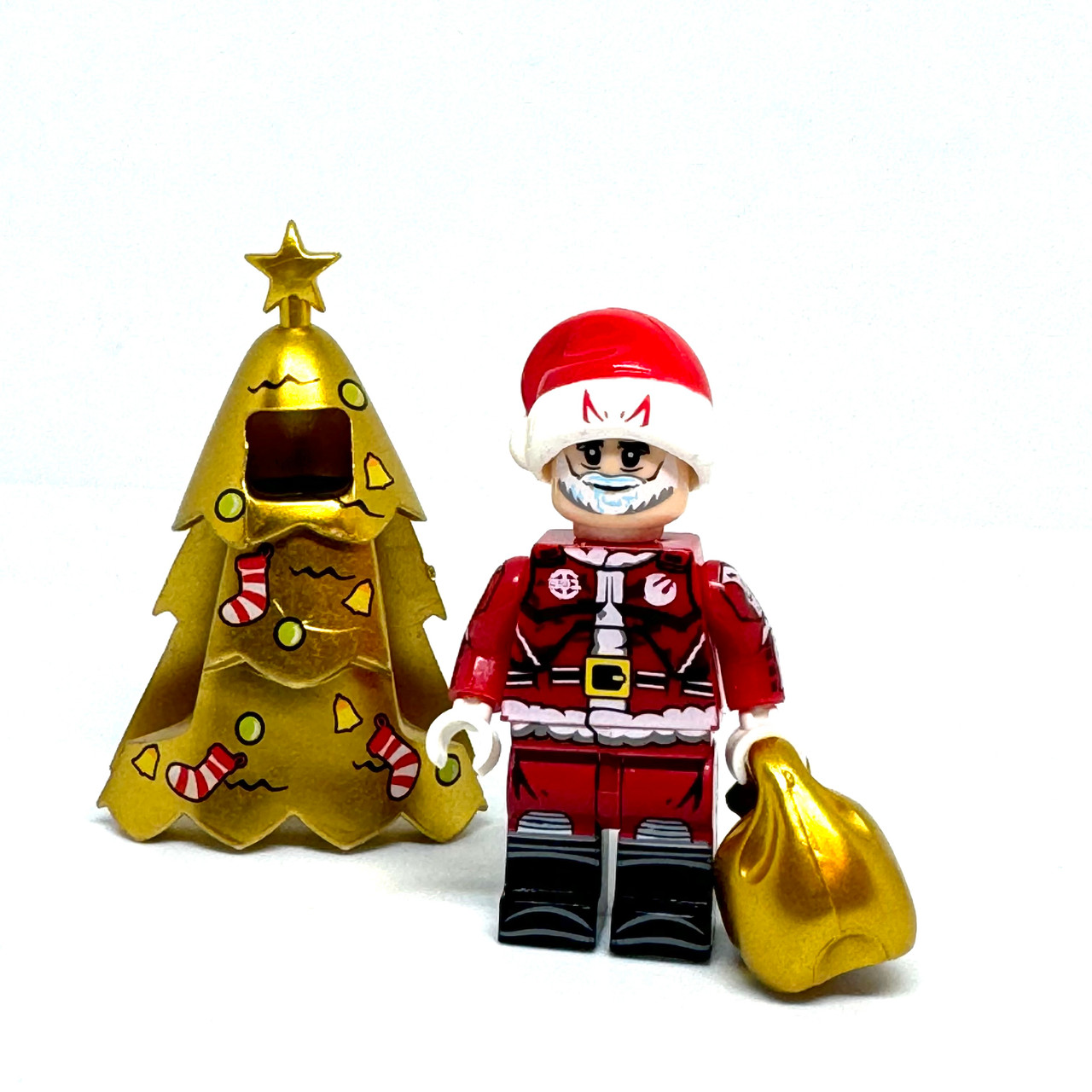 Holiday Captain Rex Minifigure Clone Trooper and Christmas Tree