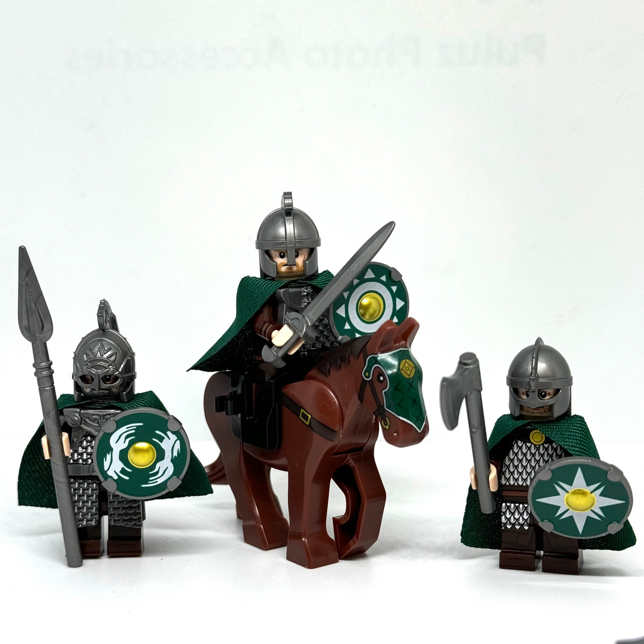Lord of the Rings Rohan Soldier Knight Minifigures with Horse