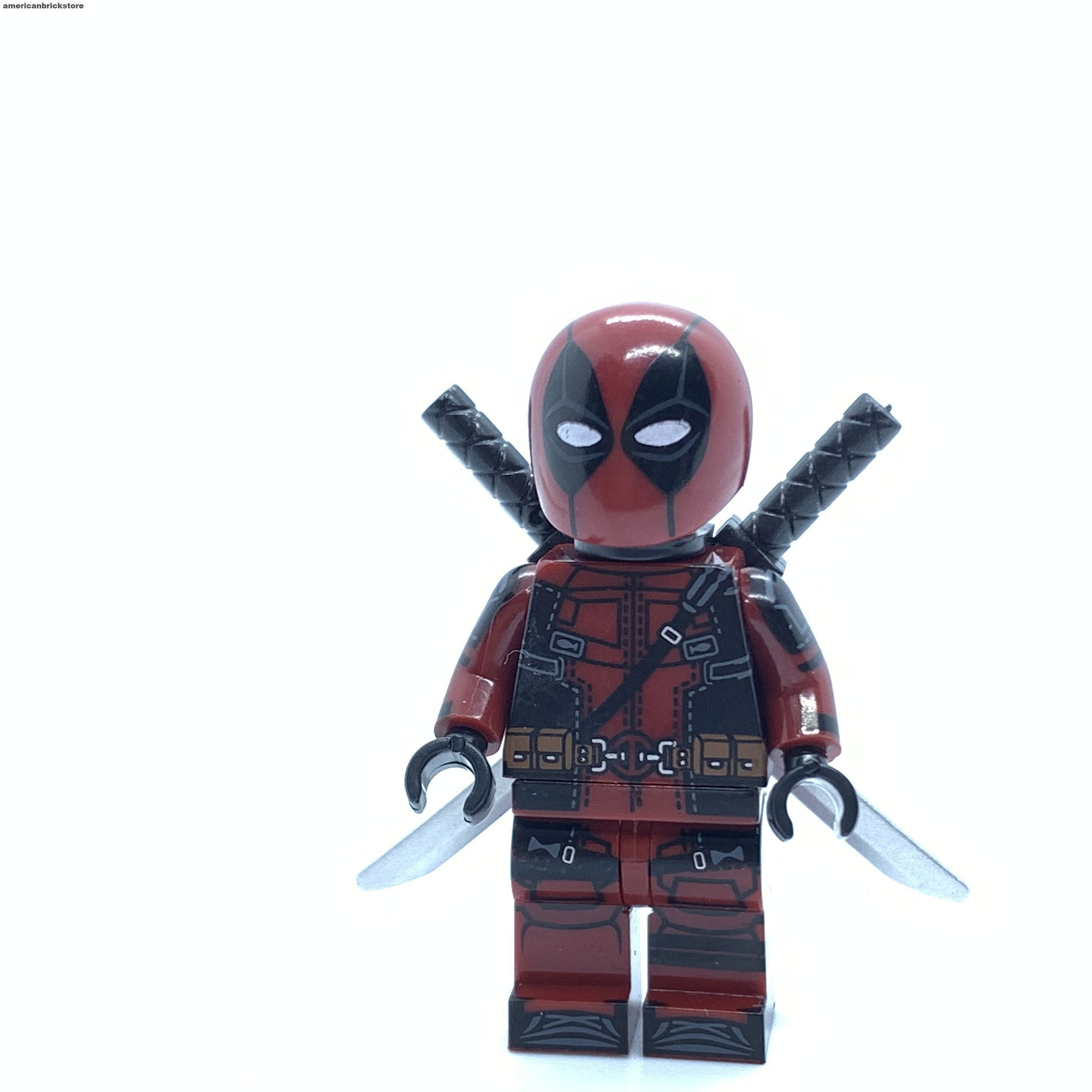 Deadpool Minifigure Marvel Superhero with Katanas - AmericanBrickStore