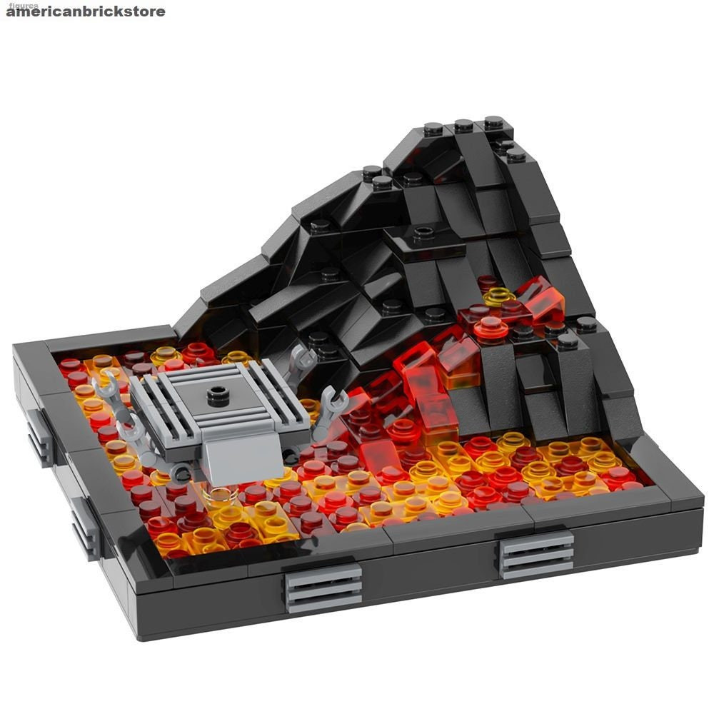 Duel on Mustafar Star Wars Building Set with Anakin Skywalker and ...