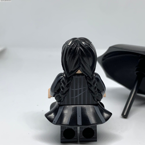 Wednesday Addams Minifigure from The Addams Family with Thing T. Thing ...