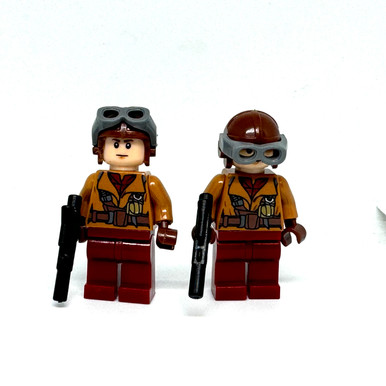 2x Naboo Pilot Minifigures Star Wars
