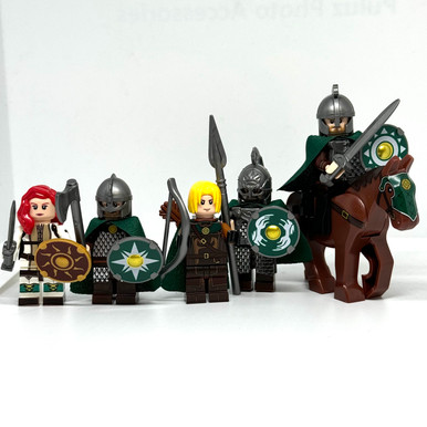 Lord of the Rings Rohan Soldier Knight Minifigures with Horse