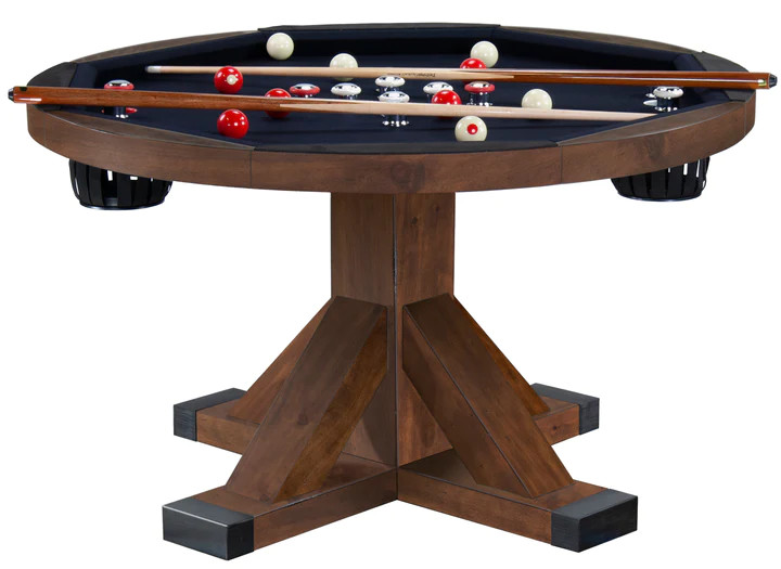 Sterling 3 in 1 Game Table With Bumper Pool - Rustic Series
