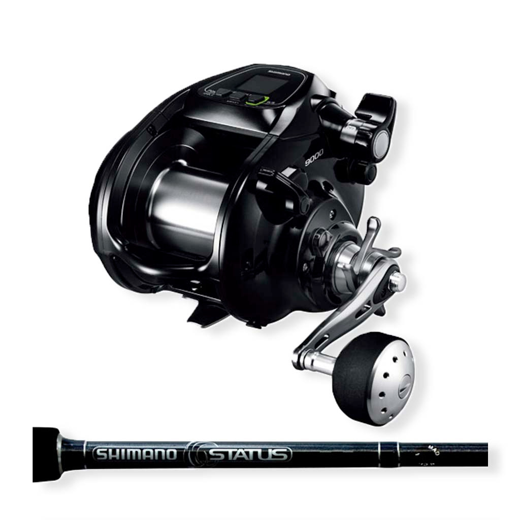 Shimano Force Master 9000 + SBW DDM 5’6" 2pc 50/80LB Bent Butt Rod ...