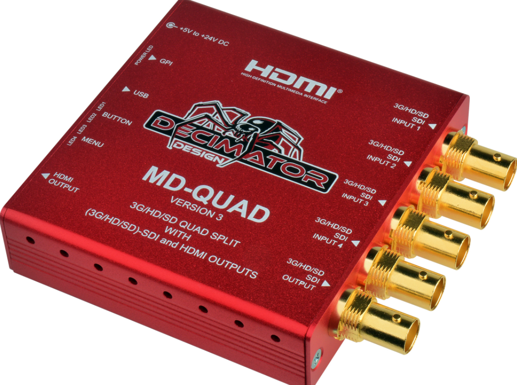 Decimator Design MD-QUAD Miniature Multiviewer Quad Split ...