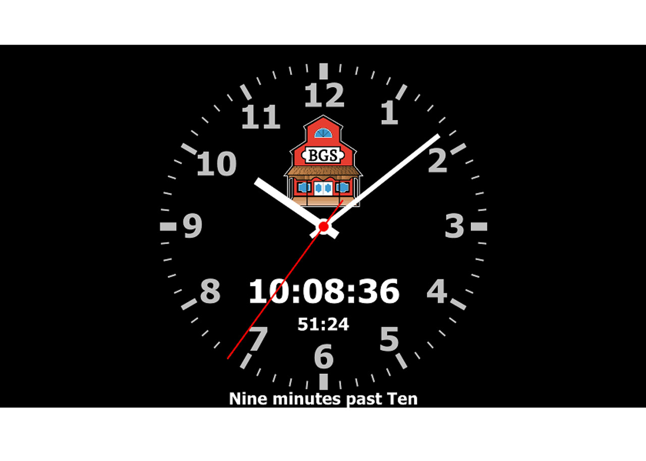 Voceware VCL1 VClock Lite Software Analog & Digital Clock Face
