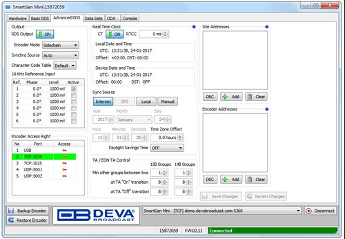 DEVA SmartGen Mini Compact RDS/RBDS Encoder with LAN & USB Connectivity