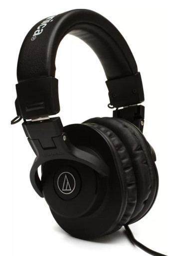 Audio-Technica ATH-M30x, Closed-Back Professional Studio Monitor Headphones